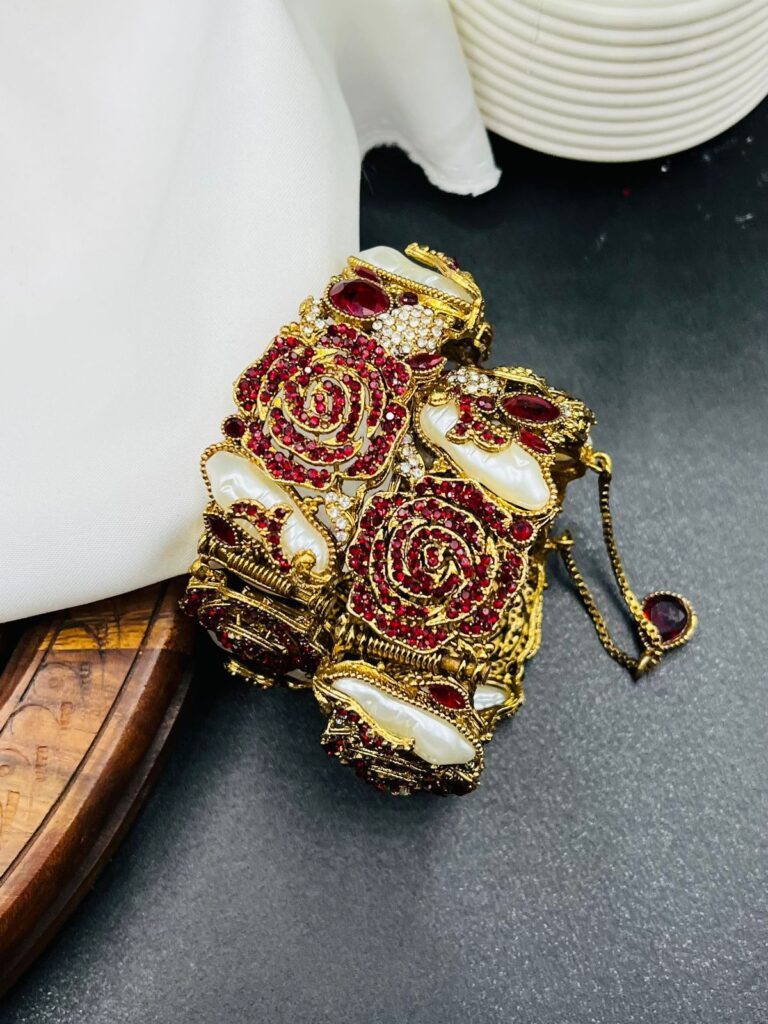 Royal Red Rose Bridal Bangles – Elegant Handcrafted Beauty (Available ...